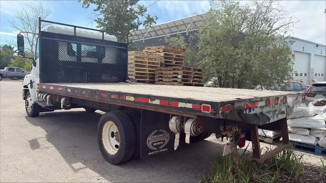 2004 HINO 185 FLAT BED IN DECENT SHAPE - SOLD | Cars & Trucks | Calgary ...