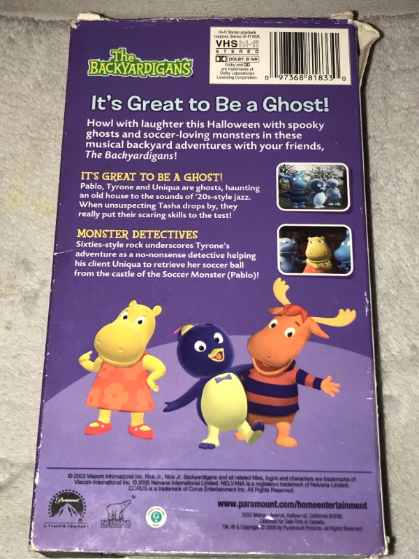 THE BACKYARDIGANS It's Great To Be a Ghost VHS Tape | CDs, DVDs & Blu ...