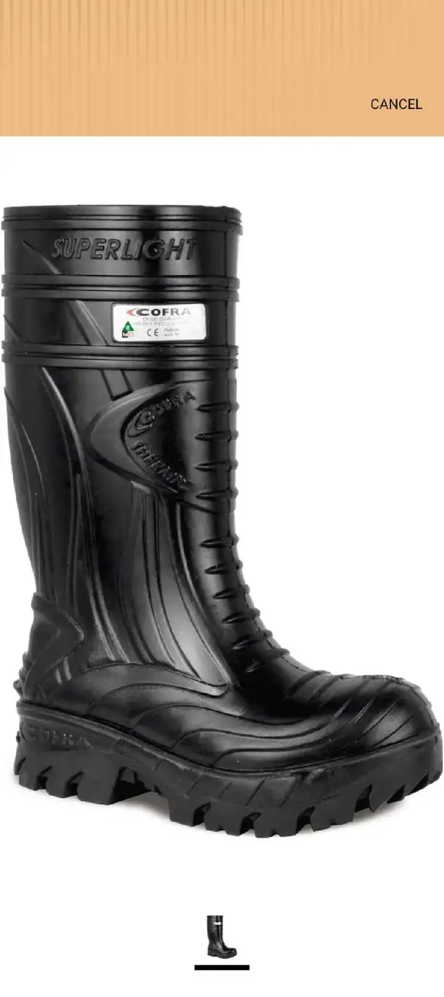 COFRA Thermic, Insulated PU Work Boots with Met-Guard | Men's | Red ...