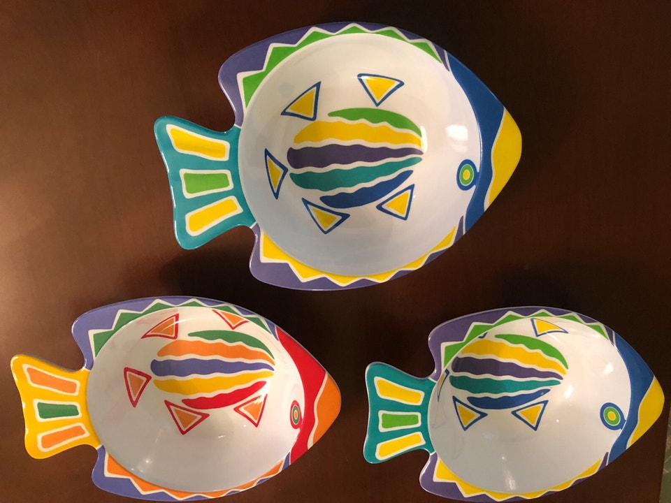 3 brand new “fish” bowls --2 different sizes | Kitchen & Dining Wares ...