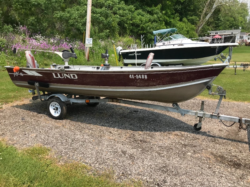 16 Foot Lund Aluminun Boat | Powerboats & Motorboats | Brantford | Kijiji