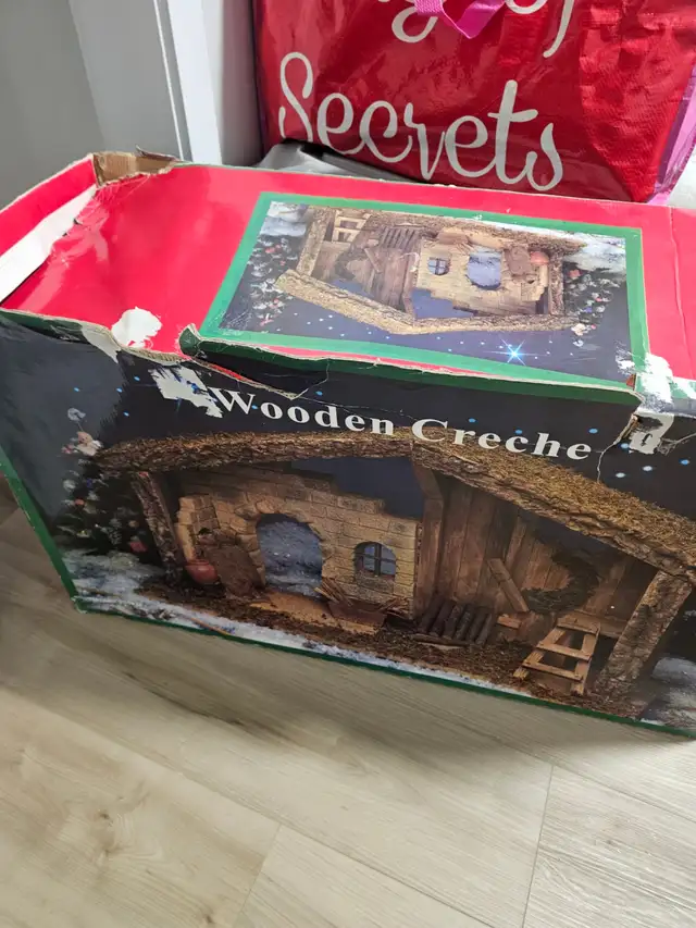 X MAS MANGER NATIVITY SCENE DECOR. WITH 10 PIECE S | Arts ...