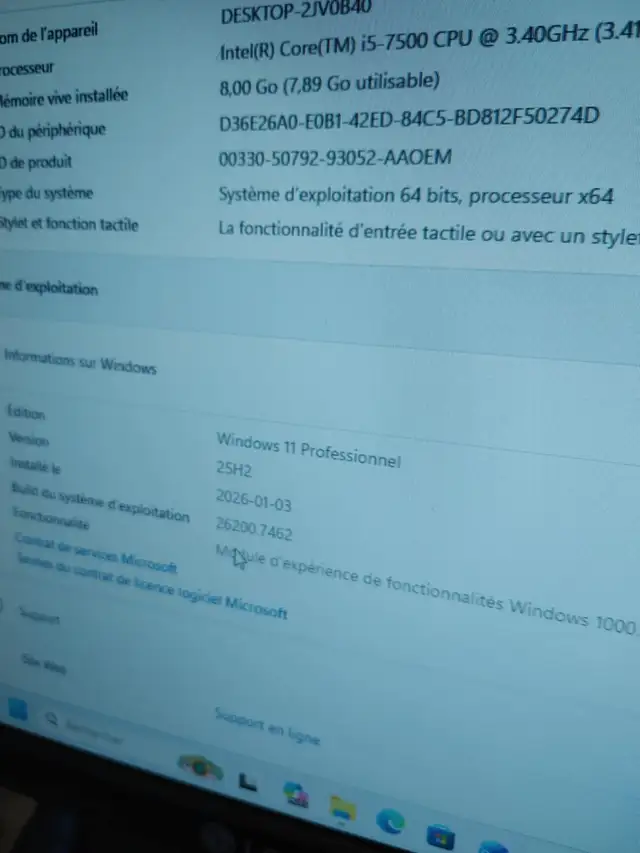 Ordinateur HP ProDesk G4 i5-7th Windows 11 Pro SSD Rapide | Desktop ...