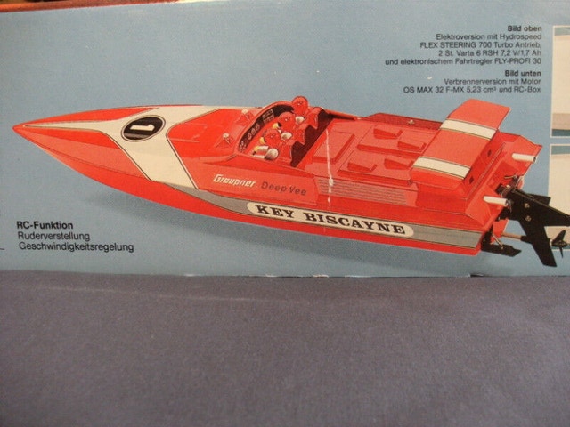 Graupner Key Biscayne - Deep Vee O/S Racing Boat (R/C MODEL KIT ...
