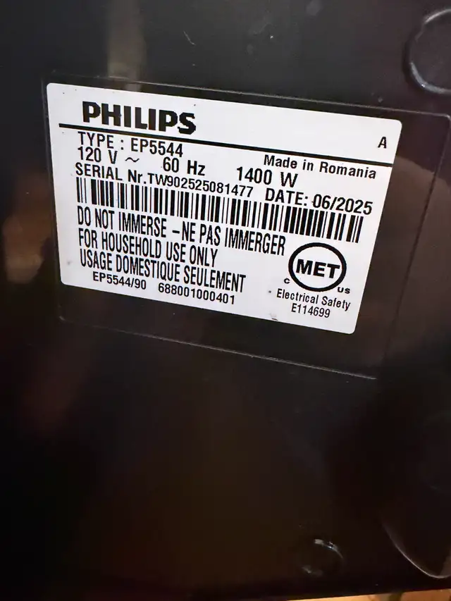 Philips 5500 LatteGo Super Automatic Espresso Machine, Open Box ...