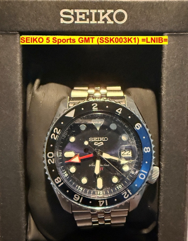 SEIKO 5 Sports GMT (SSK003K1) Automatic/Mechanical Watch=LNIB= | Arts ...