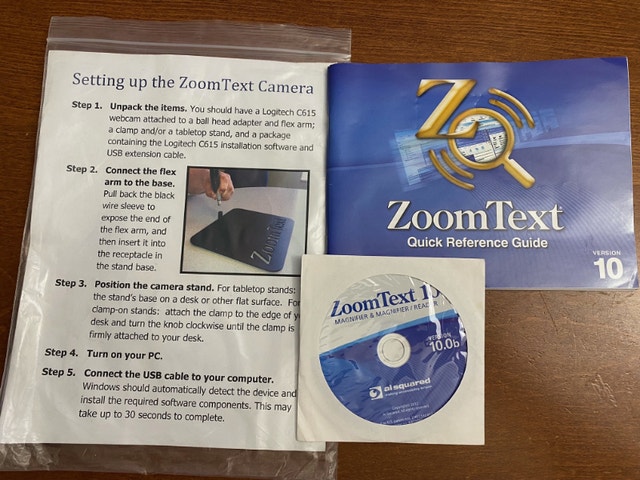 ZoomText Magnifier / Reader v10 and camera for visually impaired ...