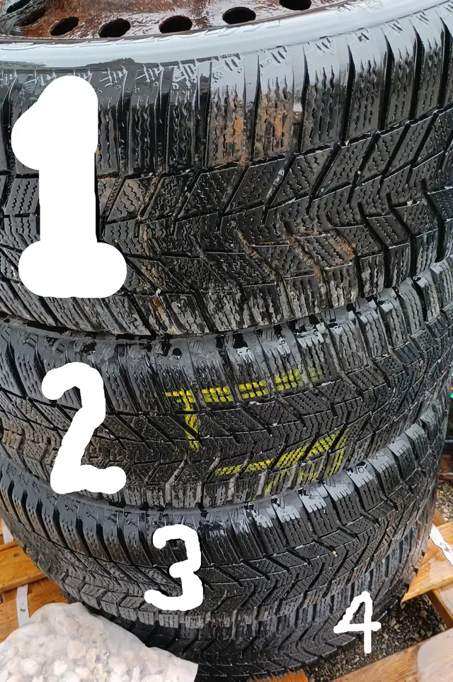 Winter tire set 205 55 16, on Honda steelies. | Tires & Rims ...