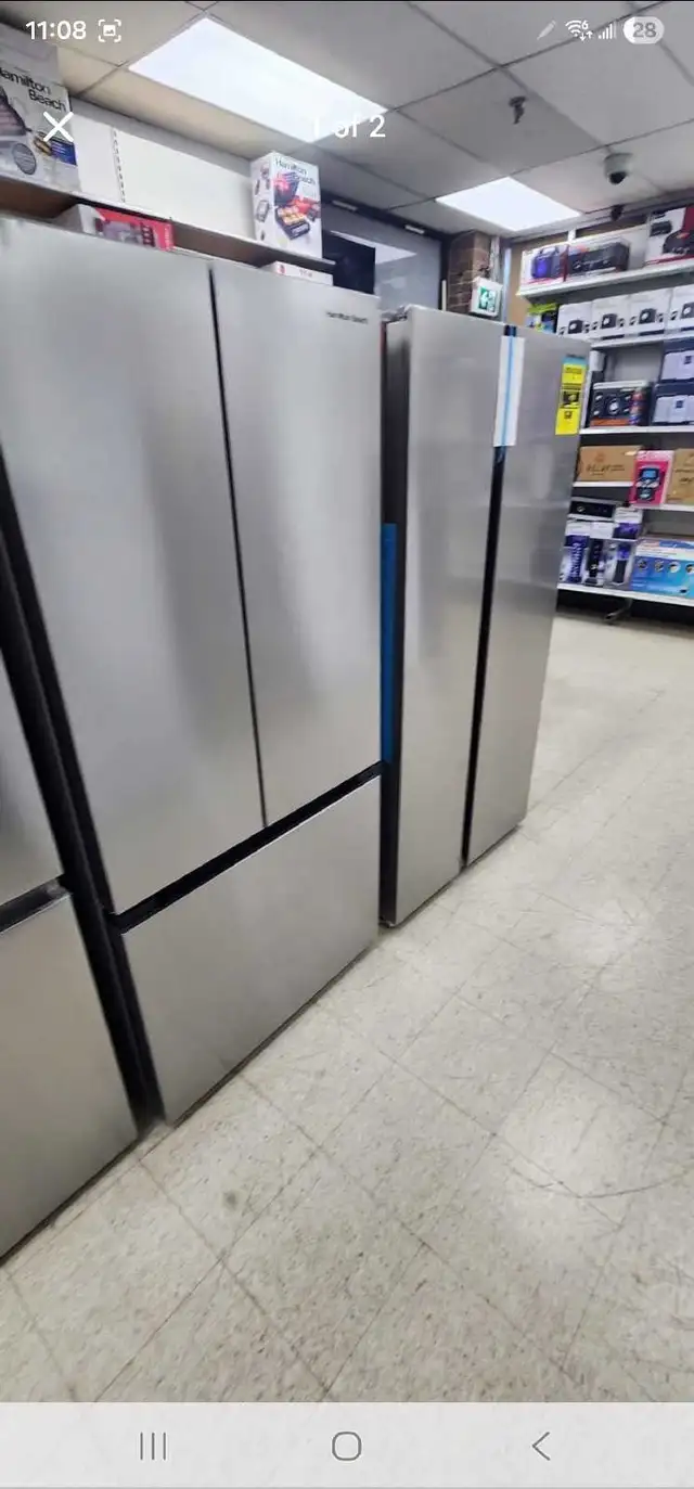 Hamilton Beach Counter Depth French Door Refrigerator, 36 inch W ...