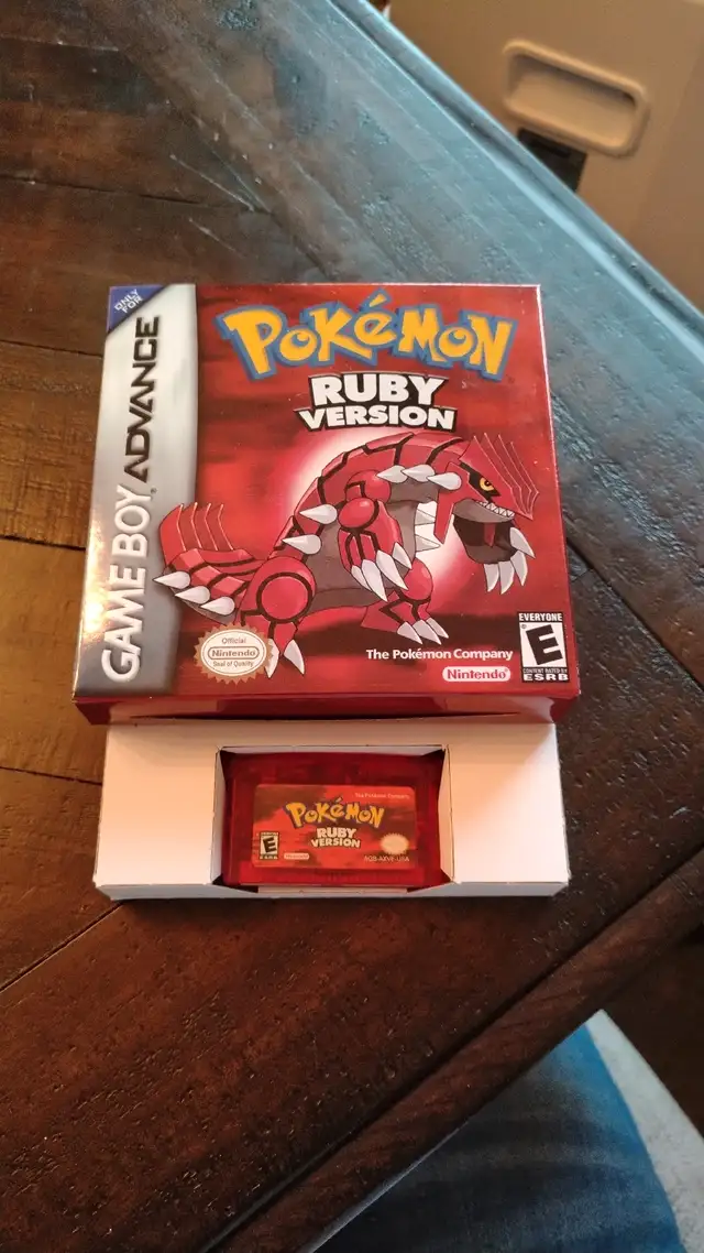 Pokemon Gameboy Games Fire Red Leaf Green Ruby Sapphire Emerald | Older ...