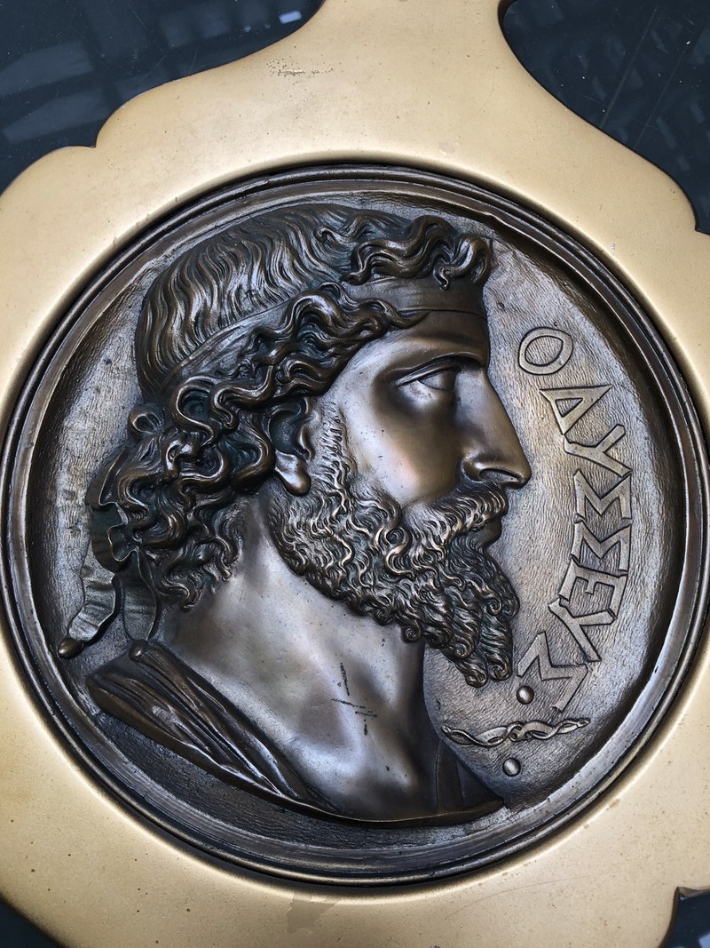 Bronze Greek God Plaque heavy | Arts & Collectibles | Markham / York ...