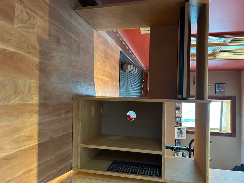 Bookcase and desk with slide out tray for keyboard. | Desks | Ottawa ...