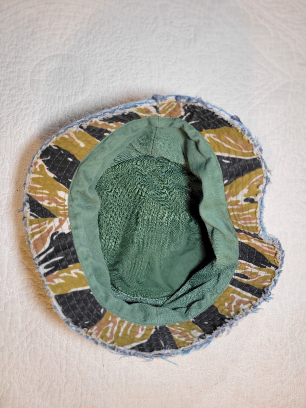 Vietnam War Tiger Stripe Jungle Boonie Hat Modified MACV SOG | Arts ...