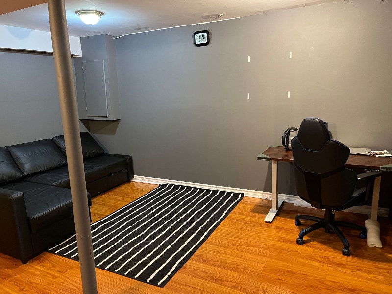 Finished basement for rent for single lady professional/student | Long ...