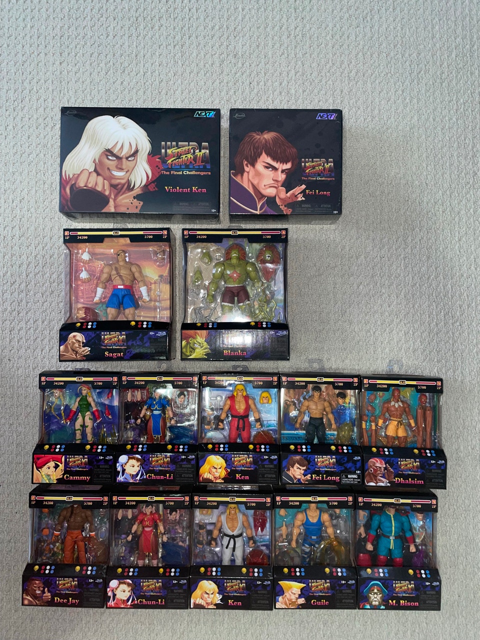 Street Fighter Jada Ken Chun Li Cammy Bison Guile Saga Blanka | Toys ...