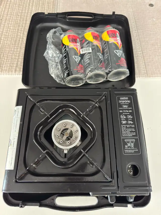 butane cooktop with 3 new canisters | BBQs & Outdoor Cooking | City of ...