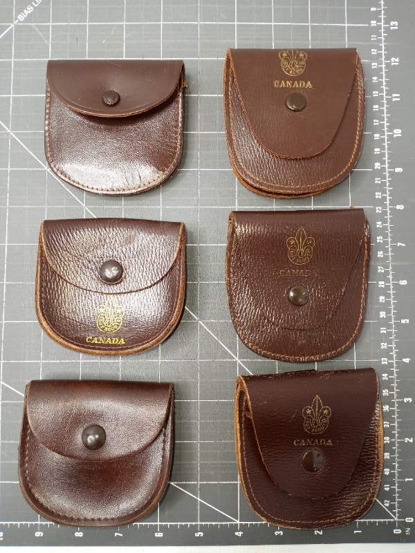 Vintage Boy Scouts Canada Leather Pouches | Arts & Collectibles ...