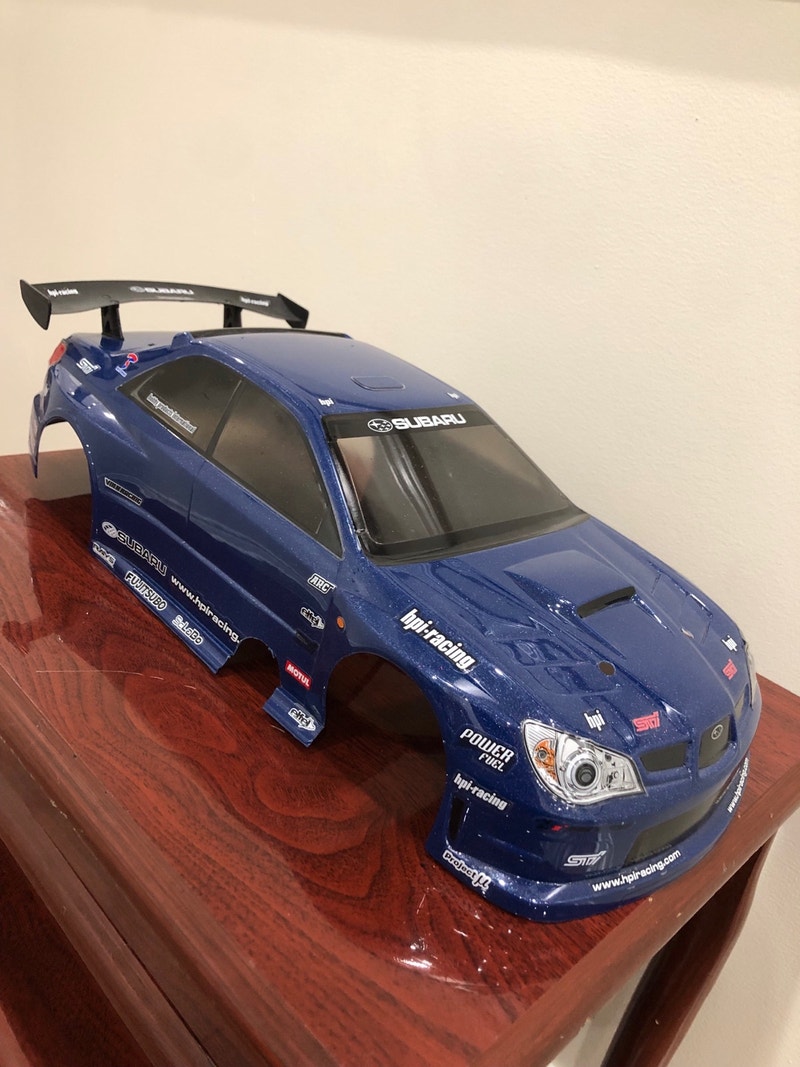 Body Subaru STI 200mm HPI RS4 Nitro Prova 17525 PAINTED / PEINT ...