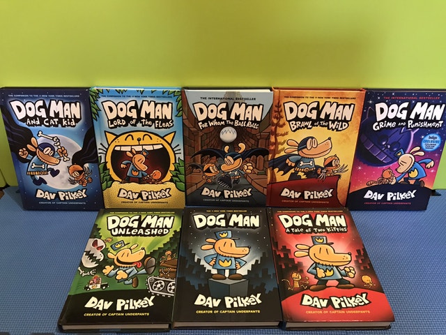 Dog Man Hardcover Book Collection by Dav Pilkey - 8 books | Bandes ...