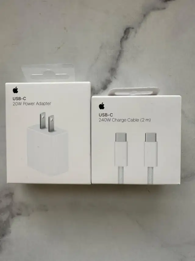 USB-C 20W Fast Charger + 240W Type-C Cable (2m) — $25 per set | General Electronics ...