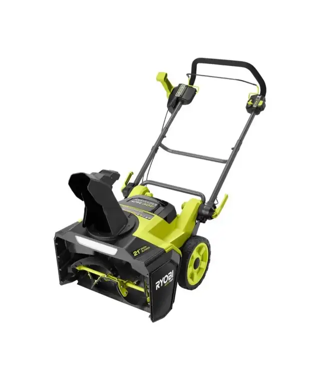 RYOBI 21" Brushless Snow Blower Kit w/ Batteries & Charger ...