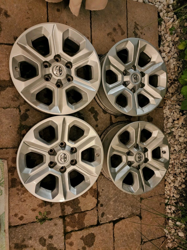 original Toyota rims. No curb rash, no scratches, no dings. 17x7 ...