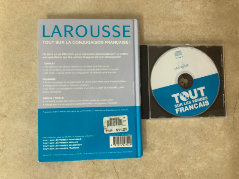 LAROUSSE TOUT SUR LES VERBES AVEC CD | Children & Young Adult ...