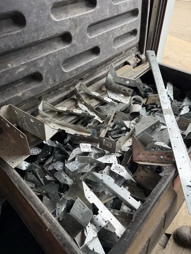 Full Box of Simpson Strong-Tie Connectors + Storage Box | Hardware ...