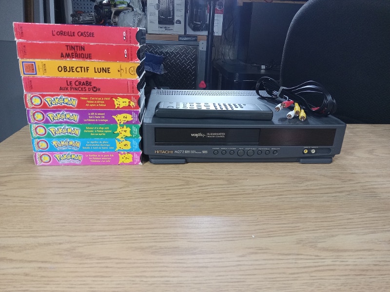 Hitachi VT-M272A VCR VHS Player 4 Heads Avec VHS Pokémon Et Tint ...