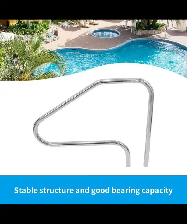 HECASA Pool Handrail Grab Rail Railing 37" Tall Swimming Pool Ha | Hot ...