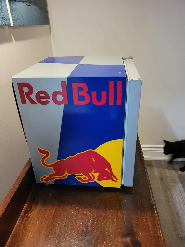 Branded Red Bull Mini Bar Fridge with Led Lights. Cooler ...