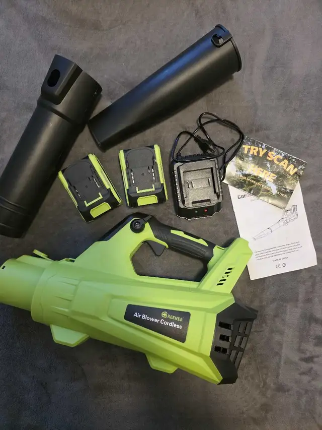 Greener 21V Leaf Blower Cordless | Lawnmowers & Leaf Blowers | City of ...