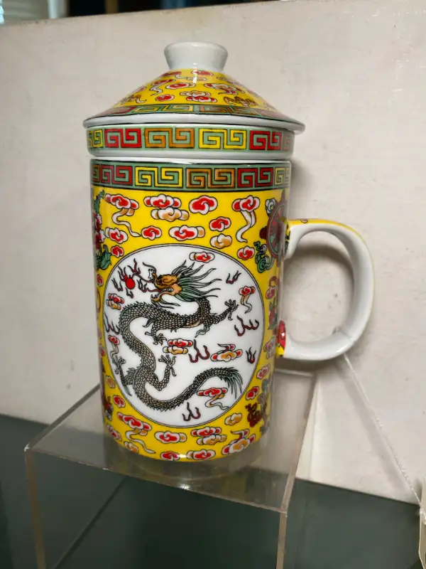 Vintage Chinese Porcelain Cup with Dragon | Arts & Collectibles ...
