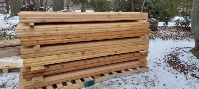 Cedar 6x6x8' tongue and groove posts | Other | St. Catharines | Kijiji
