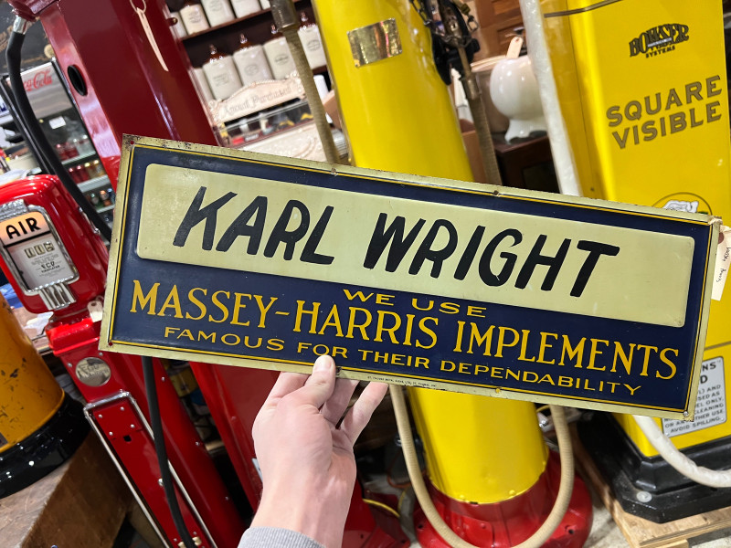 Early tin Massey Harris implement sign | Arts & Collectibles | Edmonton ... Early tin Massey Harris implement sign | Arts & Collectibles | Edmonton ...