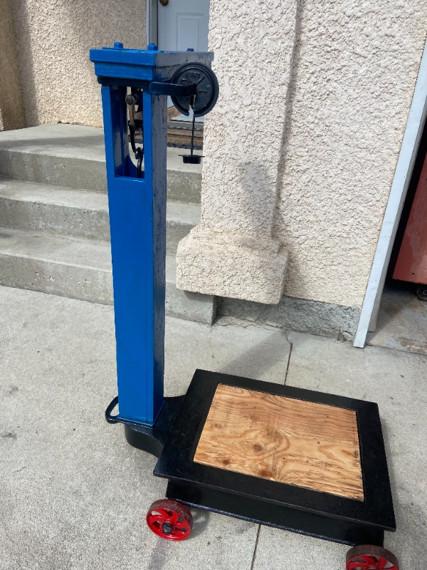 Antique Farm Grain Scale RestoredBrass and cast iron and wood | Arts ...