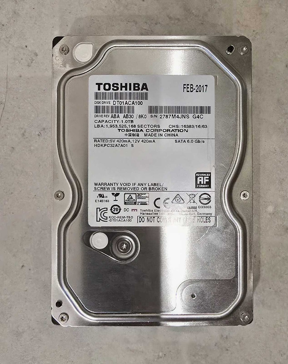 Toshiba 1 Terabyte hard drive | Flash Memory & USB Sticks | City of ...