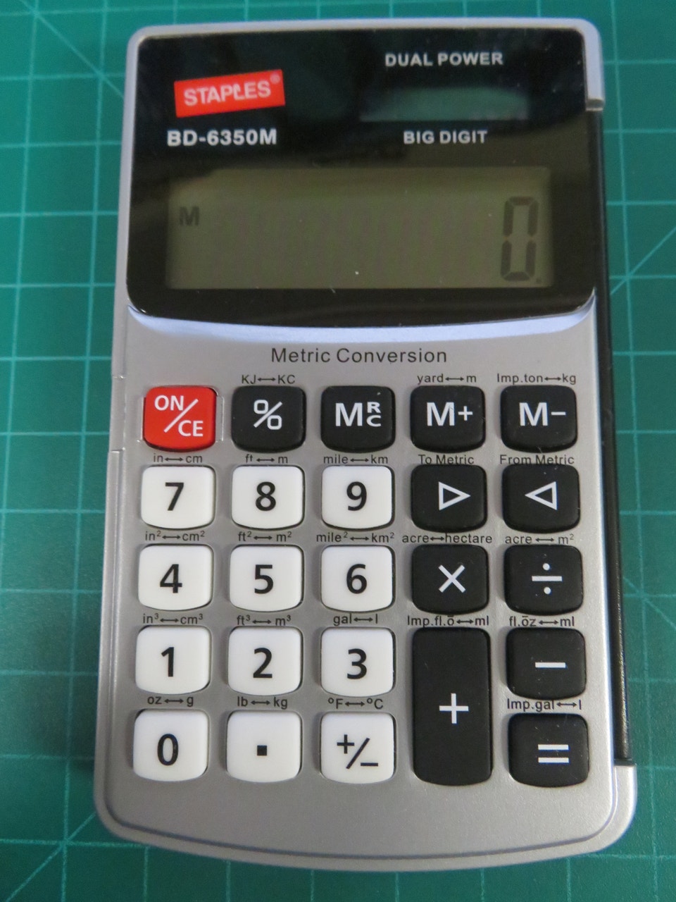 Staples 8-digit Metric Conversion Handheld Calculator (Bd-6350M ...