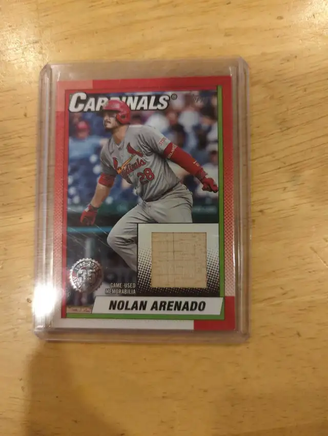 2025 Series 1 Topps Baseball Nolan Arenado Game Used Bat Relic | Arts ...