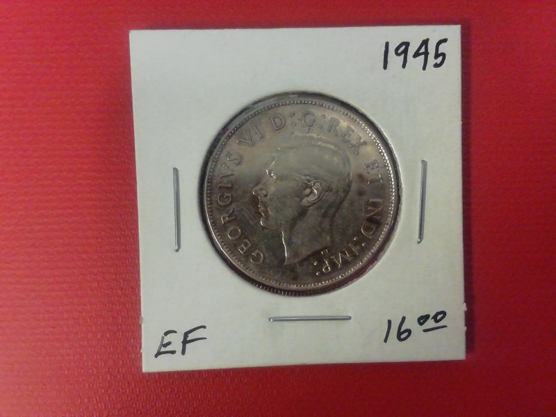 1945 Canada Fifty Cents Coin | Arts & Collectibles | Mississauga / Peel ...