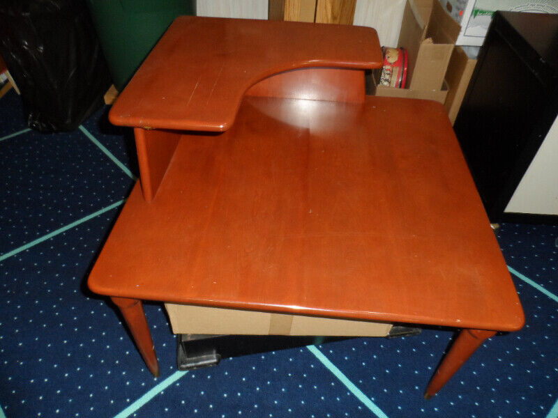 2 Tier nice solid wood table 30" wide x 30" long x 24" high | Coffee ...