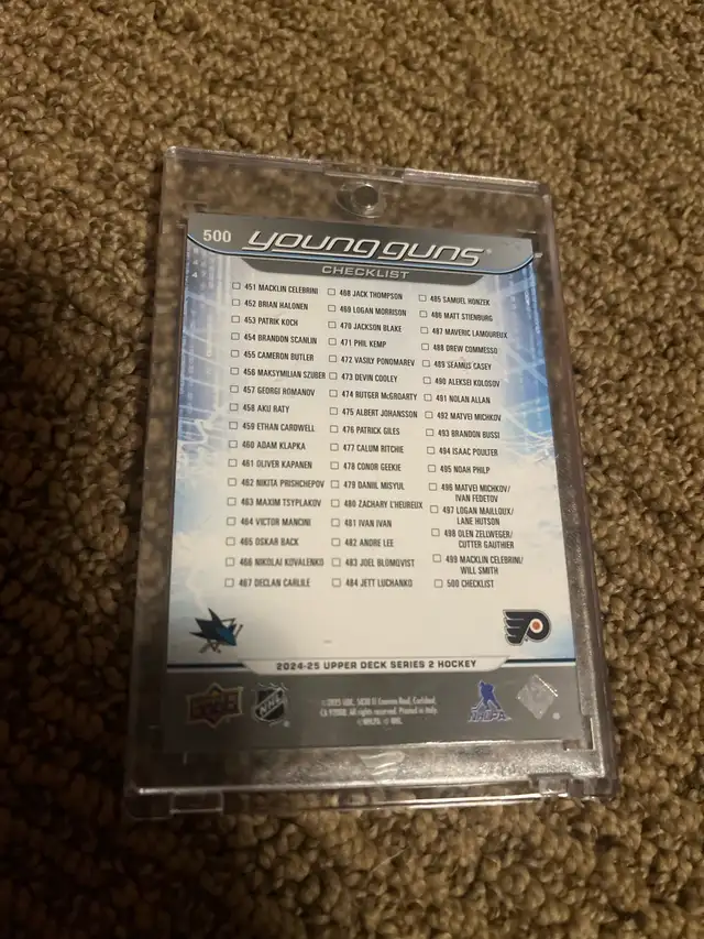 Macklin Celebrini Matvei Michkov Young Guns | Arts & Collectibles ...