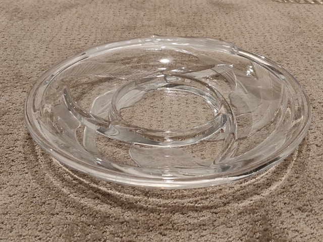 Clear Glass Round 4 Sectional Serving Platter Dish / Tray - 13 ...