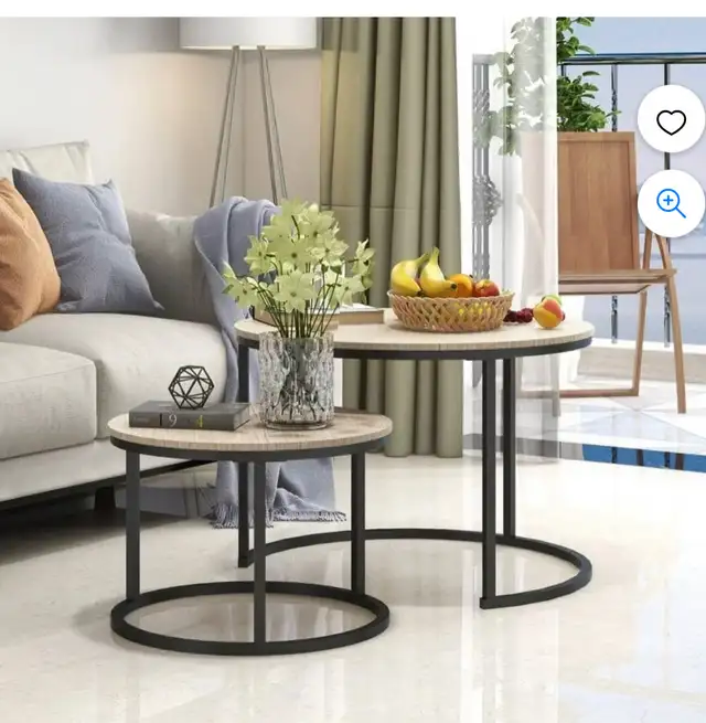 BRAND NEW - black and oak colour nesting tables | Other Tables ...