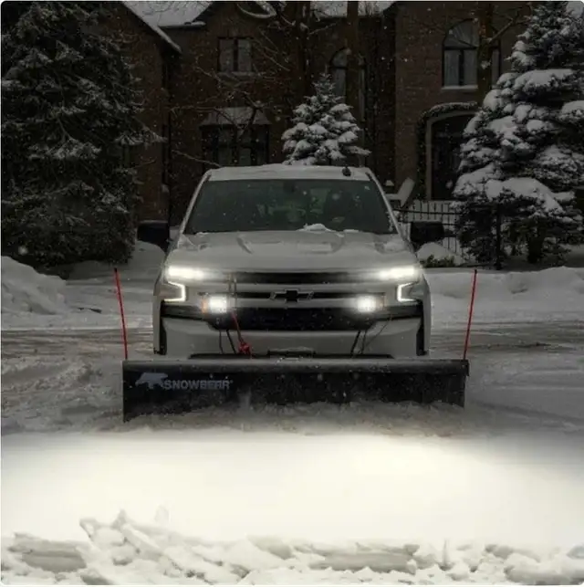 Snowbear 82 in. x 19 in. T-Frame Snow Plow with Light Kit | Other Parts ...