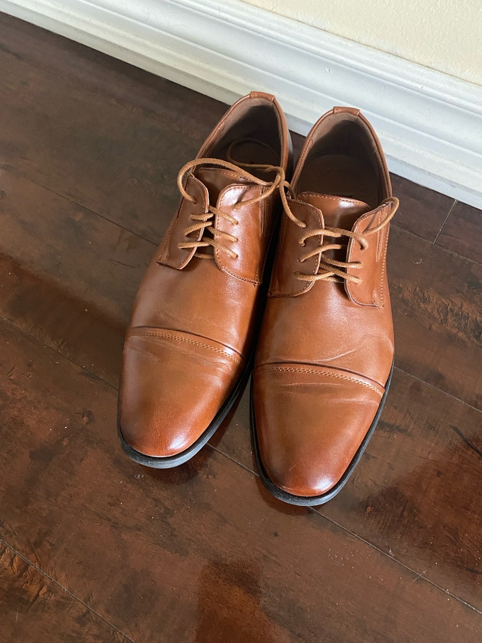 Men's Brown Leather Dress Shoes - Size 8 | Men's Shoes | Mississauga ...
