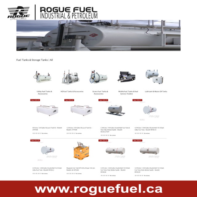 4,595 Litre/ 1000 Gallon Double Wall 70/30 Split Fuel Tank pkg | Other ...