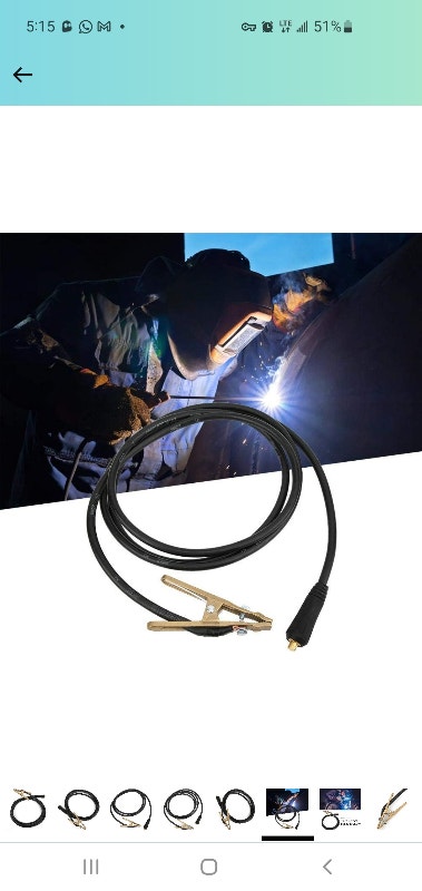 MIG Welding Gun,260A TIG Welding Brass Ground Clamp MMA ARC Weld ...