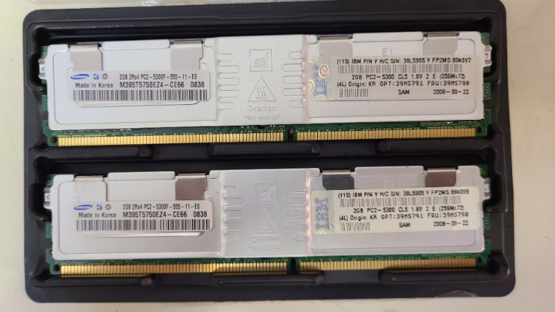Computer RAM: DDR2 4GB PC2 5300F (2GB x 2) | System Components | City ...