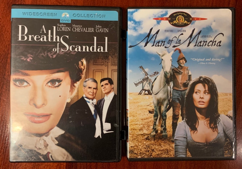 Sophia Loren: A BREATH OF SCANDAL DVD + MAN OF LA MANCHA + more | CDs, DVDs & Blu-ray | City of ...